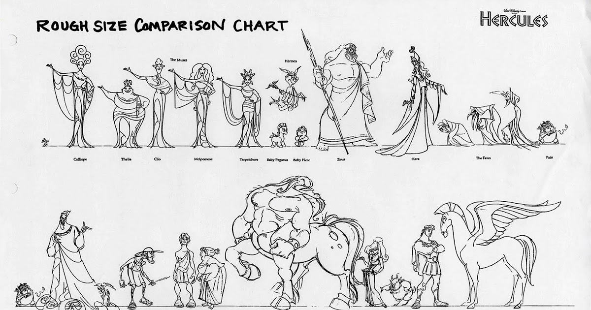 Living Lines Library: Hercules (1997) - Model Sheets & Production Drawings