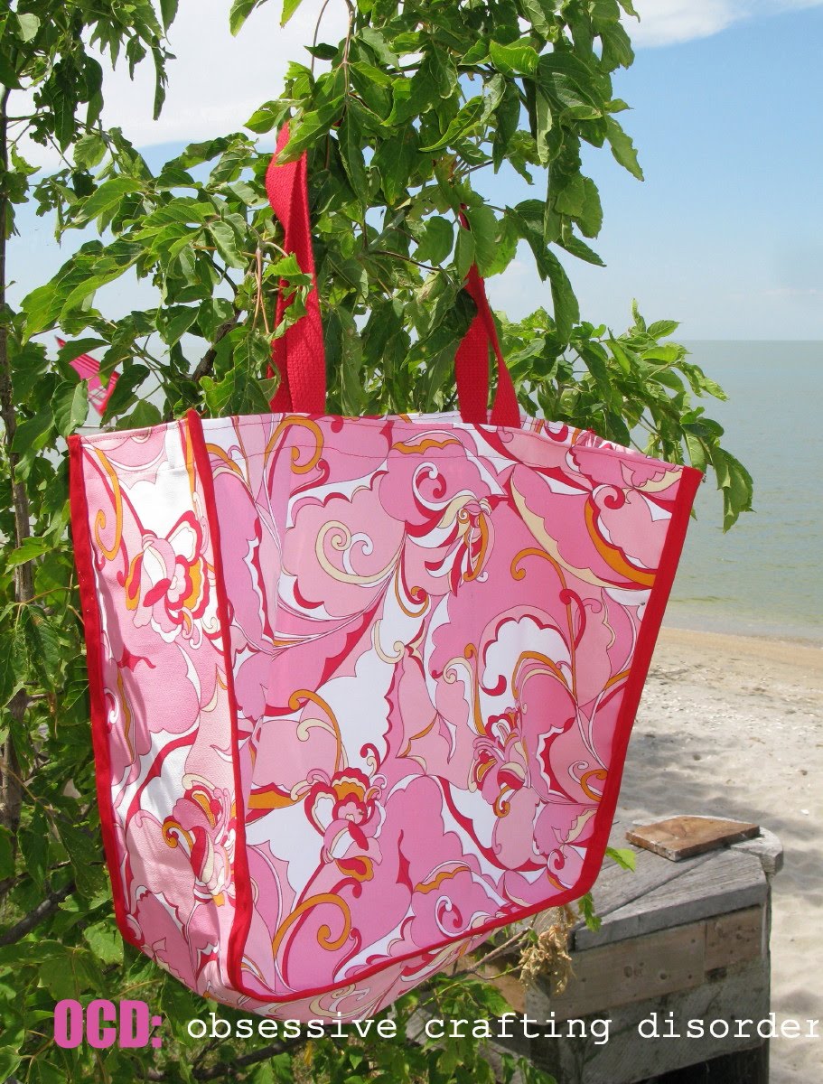 ocd: obsessive crafting disorder: Bag Lady Week- Bias Tote Bag Tutorial