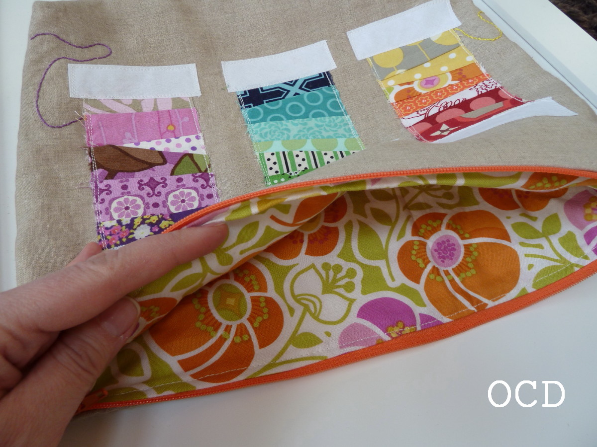 ocd: obsessive crafting disorder: Rainbow Spool Pouch