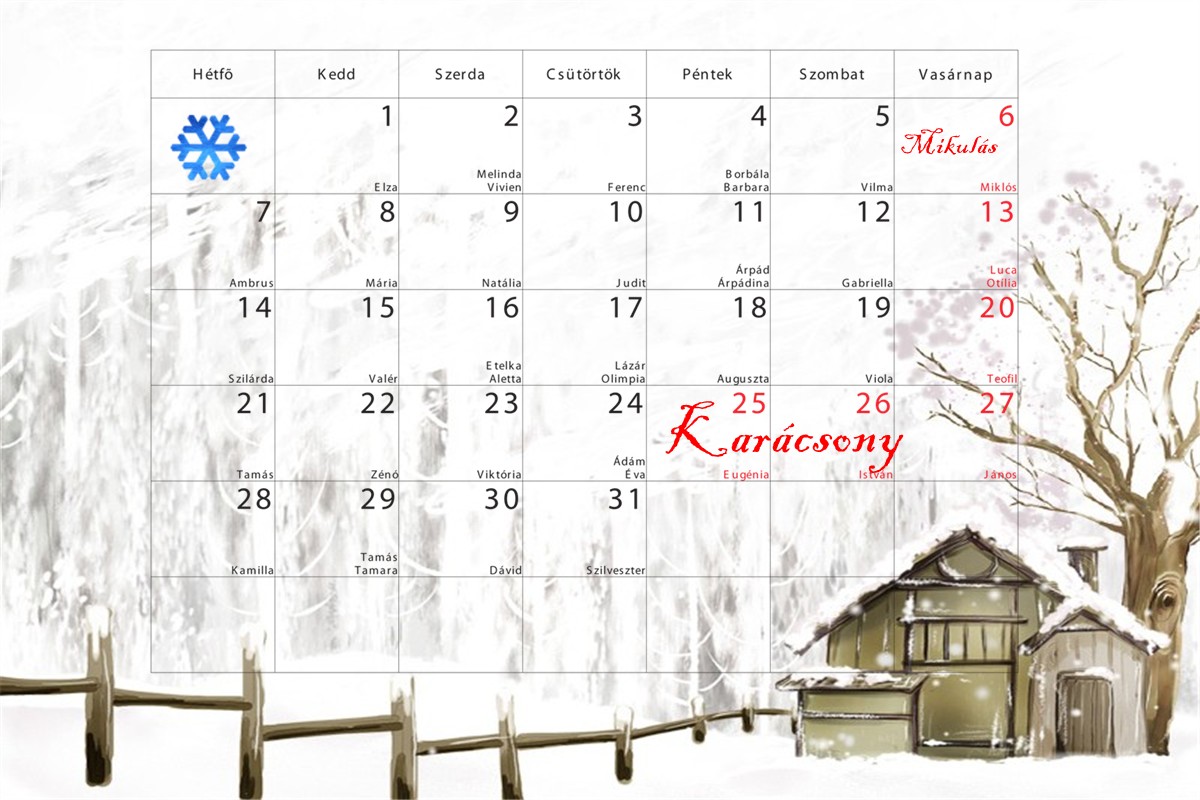 Édes kis semmiségek: Decemberi naptárak