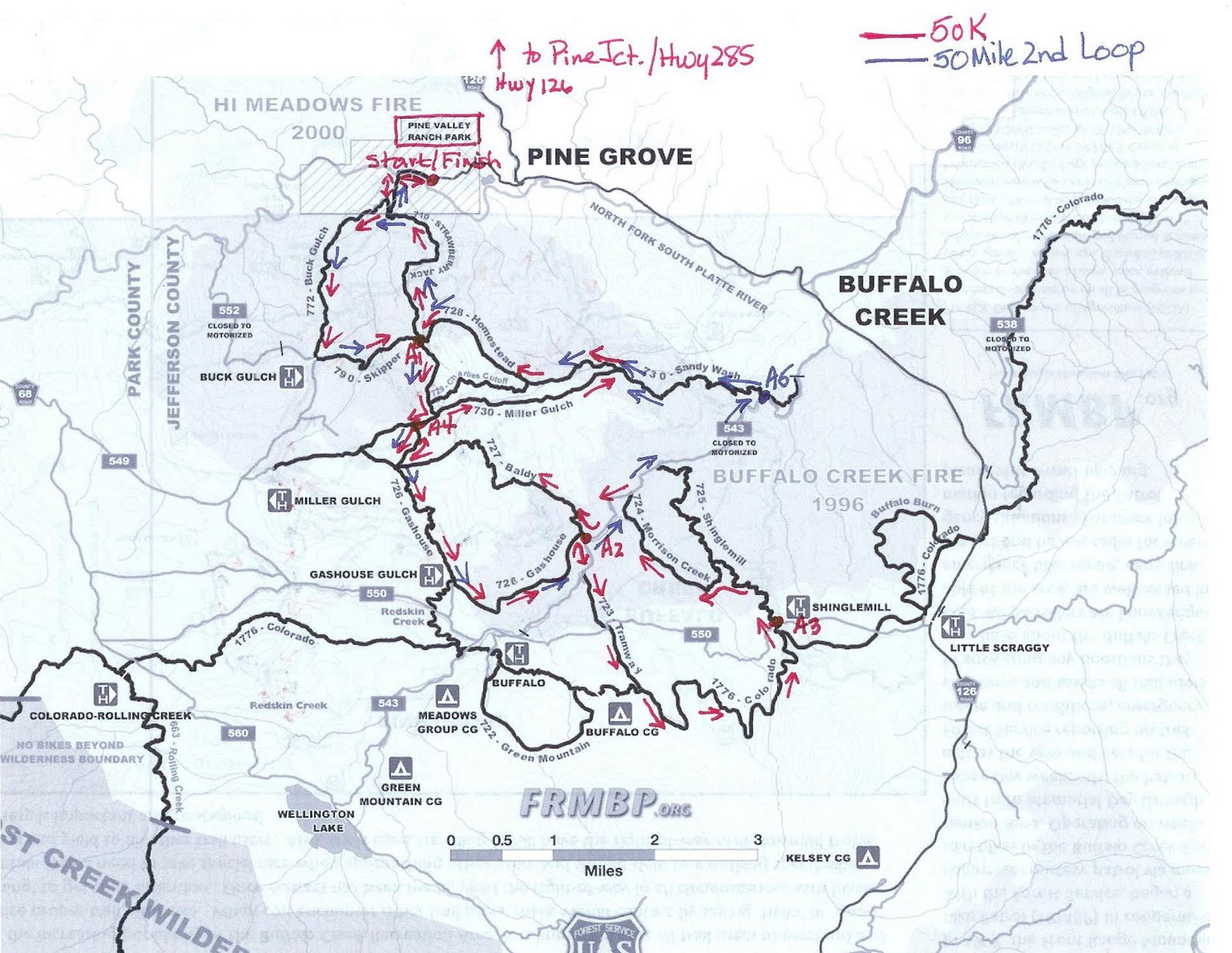Running Commentary: Buffalo Creek - North Fork 50K Course