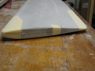 My Farrier F-22 trimaran boat build: Rudder blade foam shaping