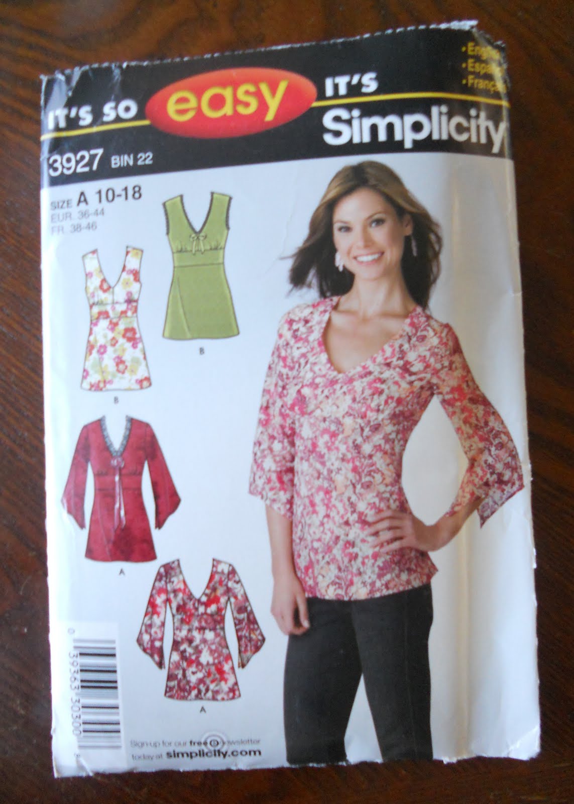 Simplicity Misses Tunic Top 3927 pattern review by Mushywear