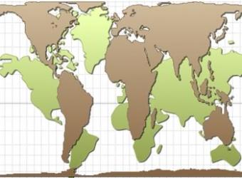 Geografía (3º ESO), IES Benjamín de Tudela: Representaciones del mapamundi