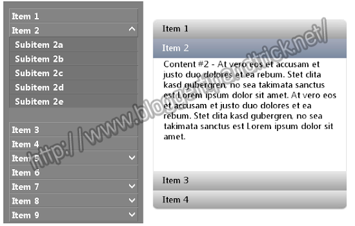 12 Amazing jQuery Accordions Menus Collection | Blogger Tips and Tricks