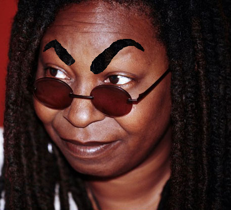 MANGLE JANGLES' CIRCUS: Whoopi Goldberg w/ Eyebrows