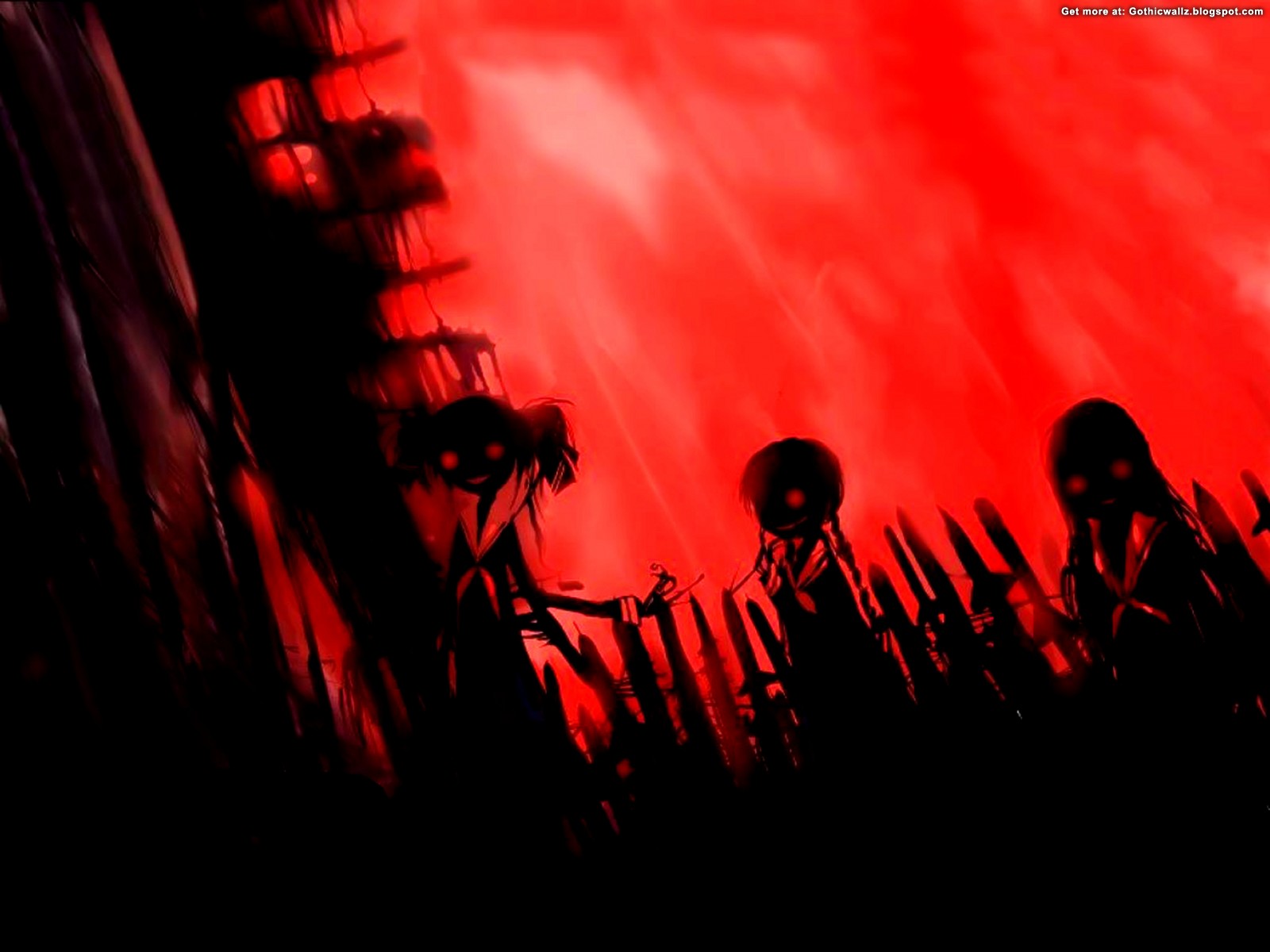 Girls In Sunset | Best FREE Gothic Wallpaper | Dark Desktop Wallpaper ...