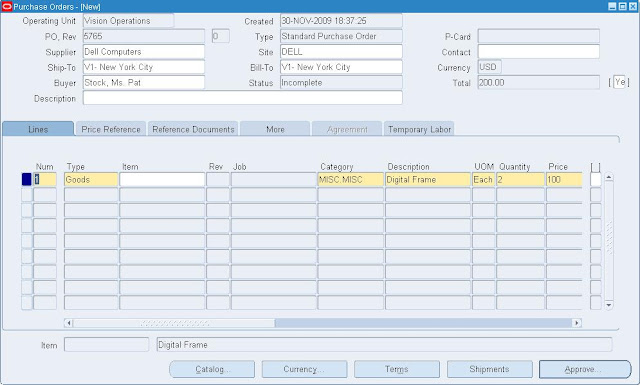 Oracle Apps, ADF, SOA: Invoice Price Corrections In Payables