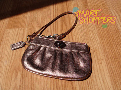 Smart Shoppers: Coach Metallic Rose Gold Resort Op Wristlet