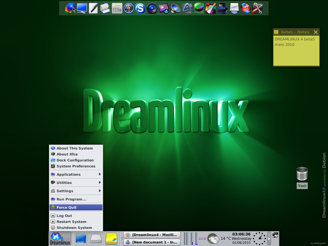 INFORROCK: LINK PARA BAIXAR O DREAMLINUX 4 - BETA 5