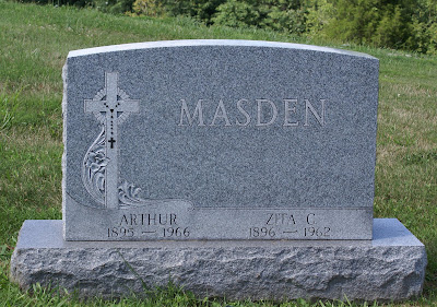 St Clare Cemetery Colesburg Kentucky: Masden, Arthur Waverly & Zita ...