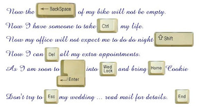 Relax for a While: Software Engineer's wedding Invitation