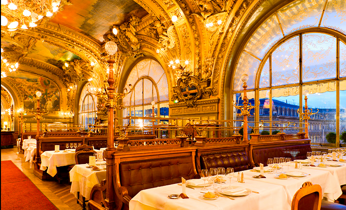 POSTCARDS FROM THE AIR: RESTAURANT LE TRAIN BLEU PARIS