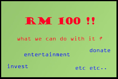 What I Can Do With RM100 | Townguy's Voice