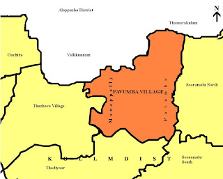 pavumba പാവുമ്പ: Pavumba Village Map