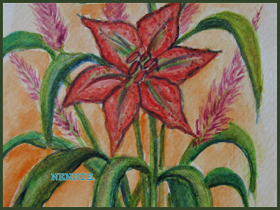 NANNIE`S PASSION: CATAN WARNA AIR - BUNGA LILY