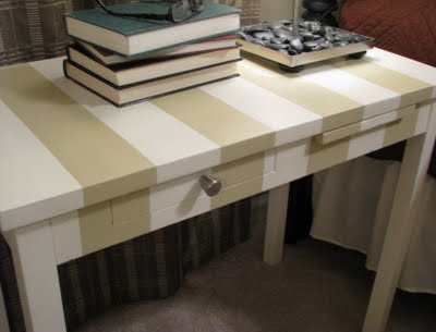 Little Lovables: Homefront: DIY Painted Stripe Accent Furniture