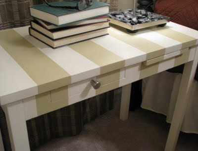 Little Lovables: Homefront: DIY Painted Stripe Accent Furniture