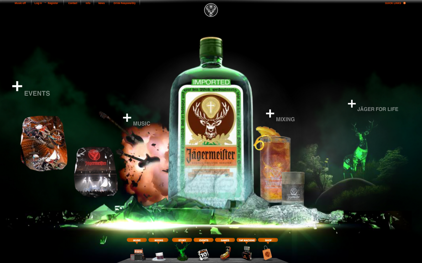 Master Control: Jägermeister Website
