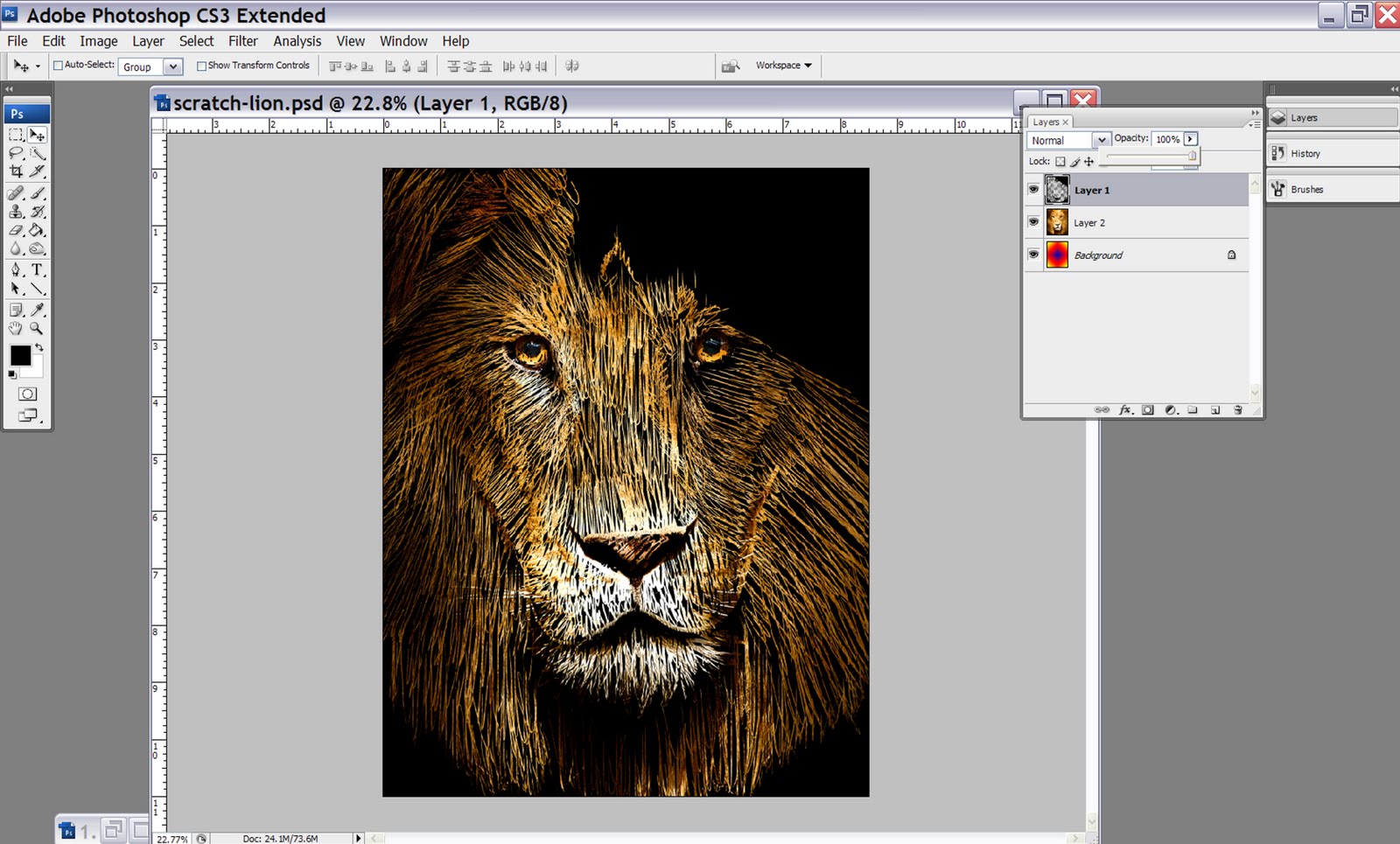 OCS Click: Photoshop: Digital Scratch Art 2