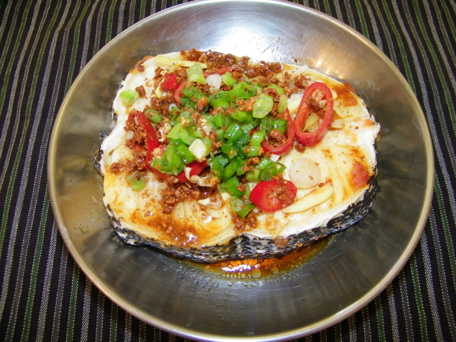 Little Bellevue Kitchen: Steamed Cod Steak with Dried Soy Bean Ball