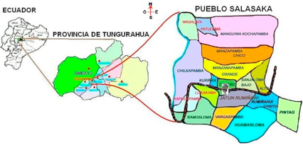 Salasaka: Ubicacion Salasaka