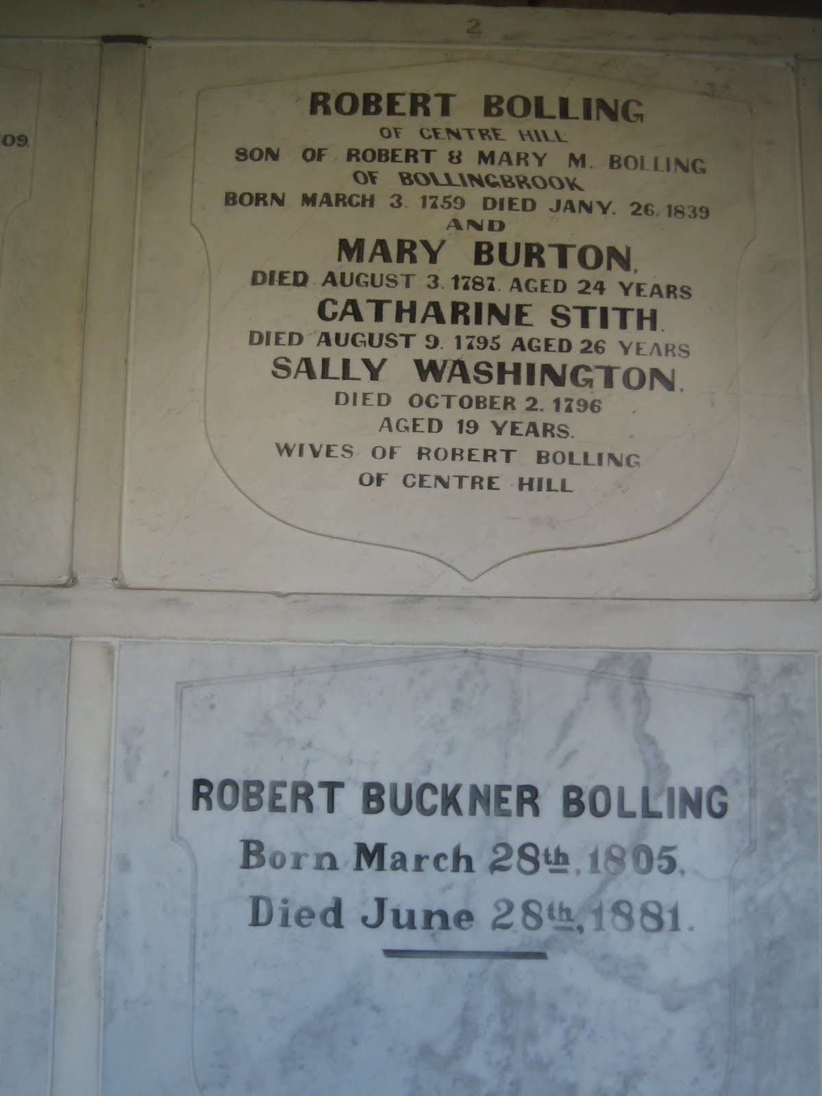 Genealogy Frame of Mind: Tombstone Tuesday - Bolling Family of VA