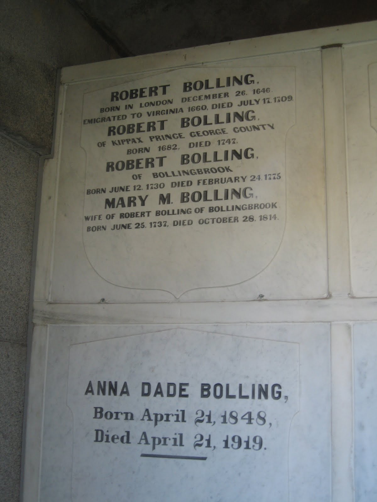 Genealogy Frame of Mind: Tombstone Tuesday - Bolling Family of VA