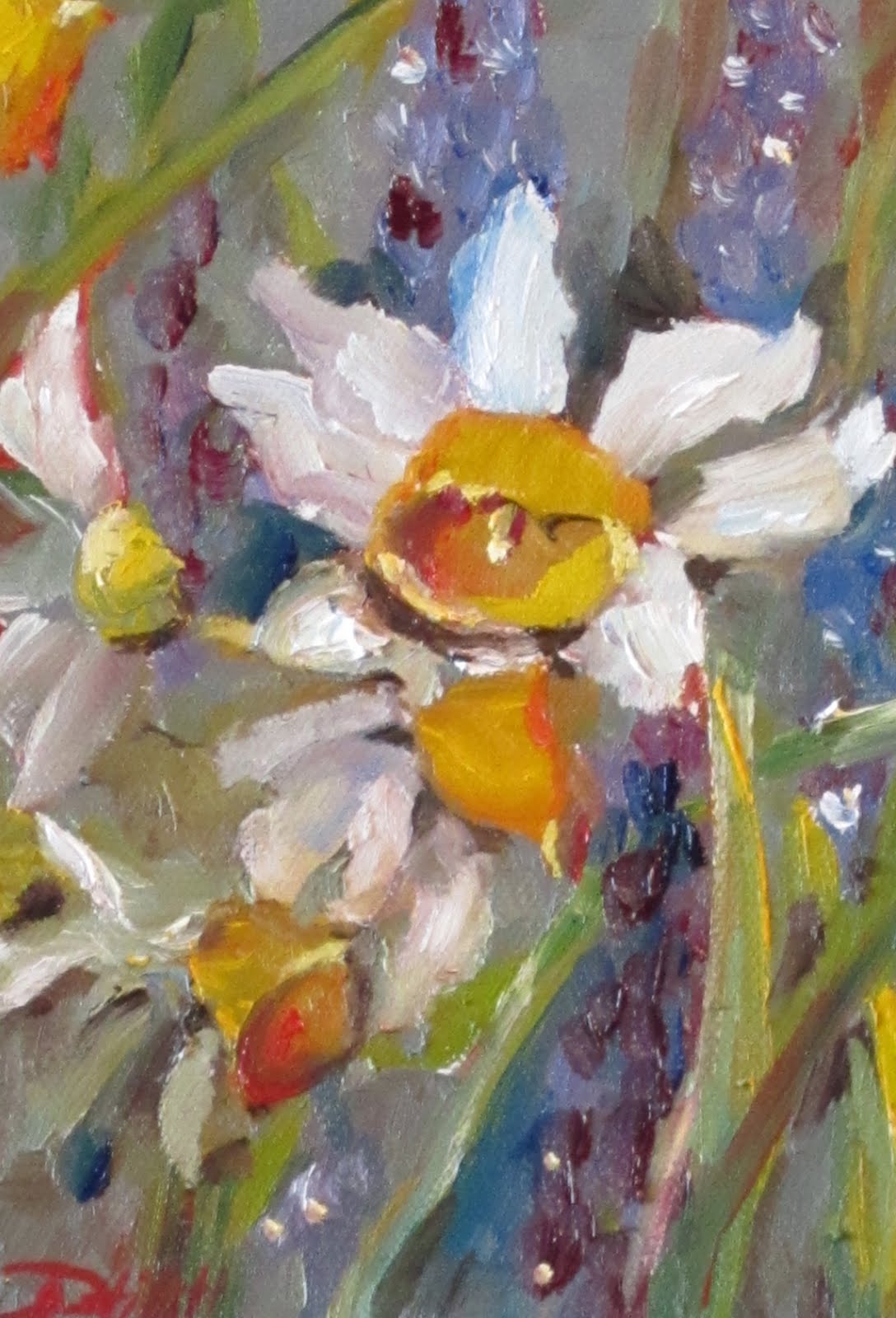 Painting of the Day, Daily Paintings by Delilah: Spring Narcissus