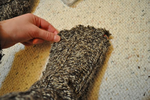 Alaska Crafter: Felted Sweater Socks Tutorial