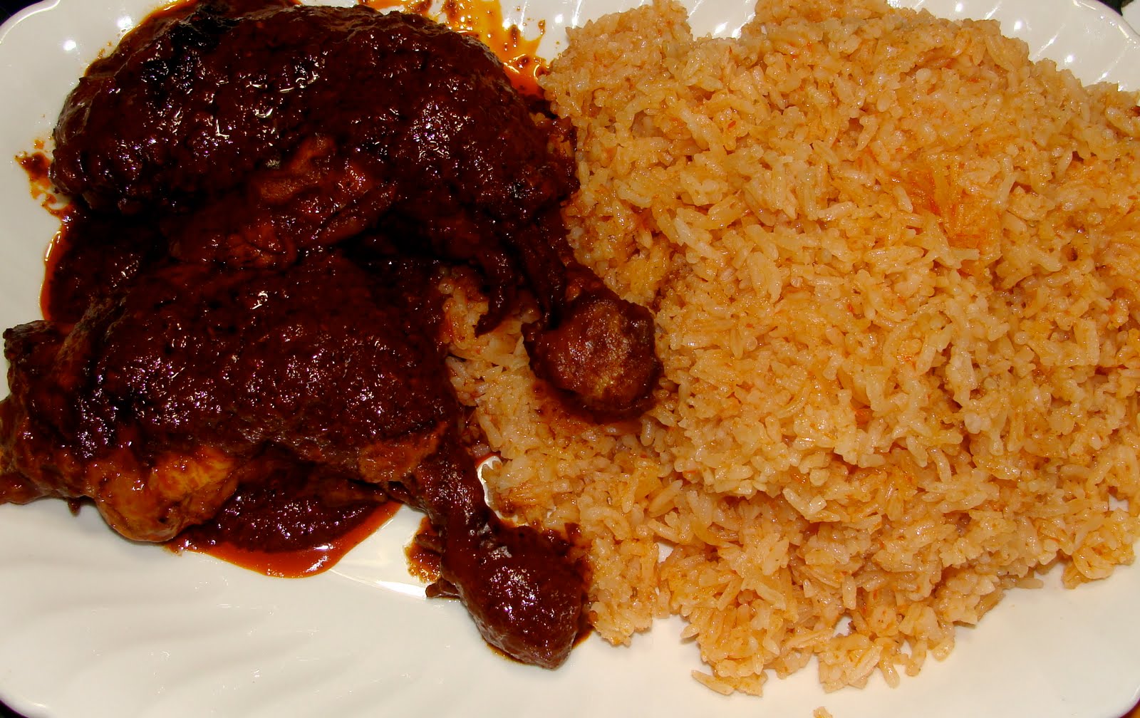 REAL SIMPLE: CHICKEN MOLE WITH MEXICAN RICE ...