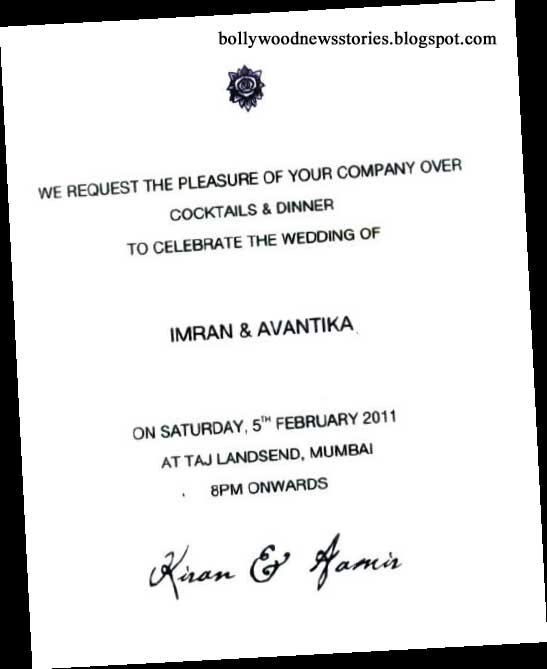 Latest News: Aamir Khan To Host Imran Khan-Avantika Malik Reception ...