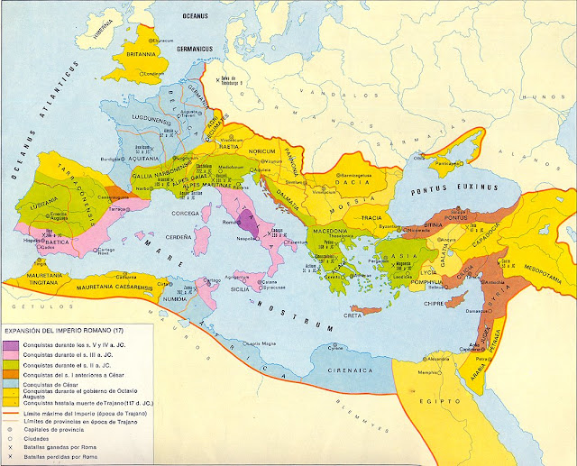 Legado de Roma: EVOLUCIÓN DEL IMPERIO ROMANO