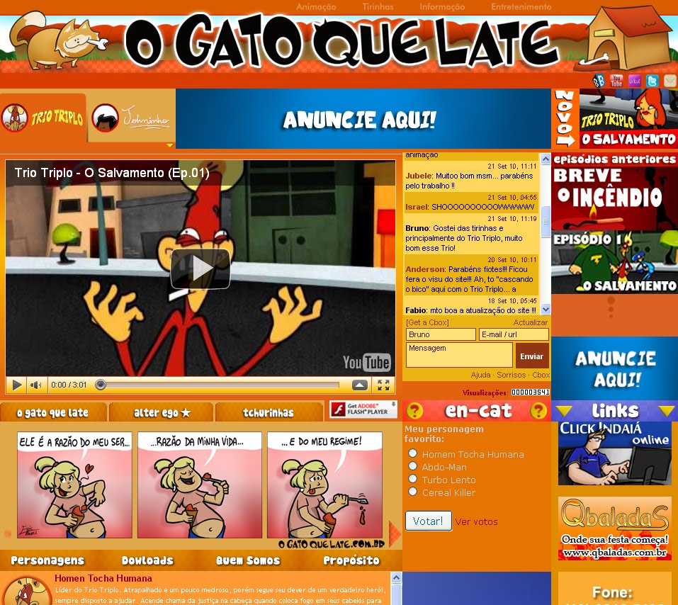 Darci Vanucci: Site de animação - O gato que late.