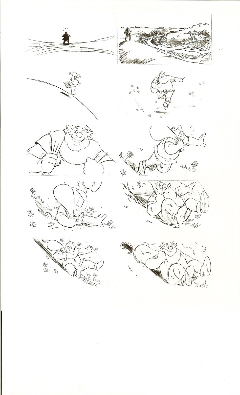 James Fujii Story Artist: Shrek runs down the hill