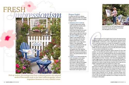 My Painted Garden: Country Sampler Home Tours Magazine