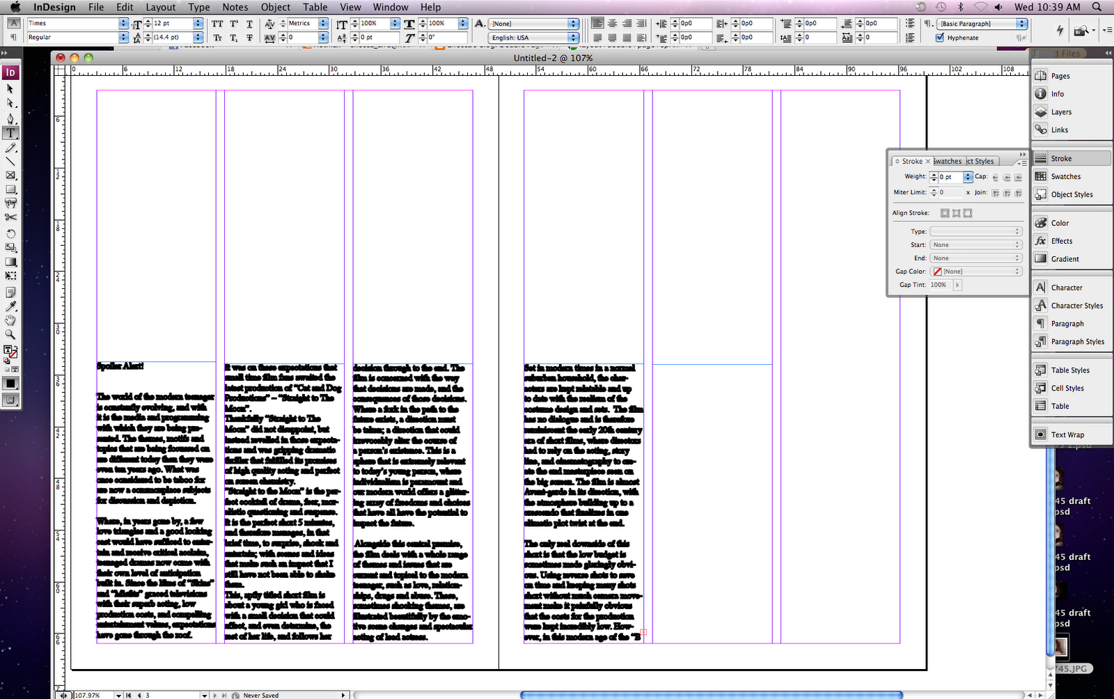 Checca's Blog: Double Page Spread Editing 01