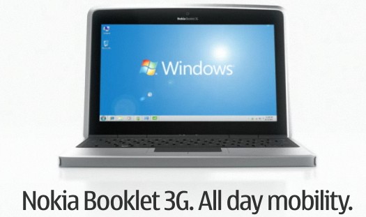 Nokia's new Netbook 3G booklet with 12hrs long battery life and intel ...