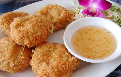 Amazing Thai Food: tod mun koong - THAI SHRIMP CAKES - ทอดมันกุ้ง