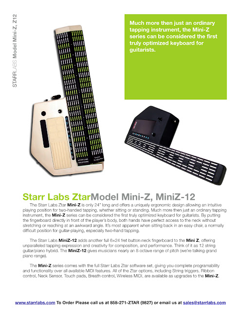Starr Labs Ztar MIDI Guitar MIDI Controllers Professional MIDI: INSTRUMENTS