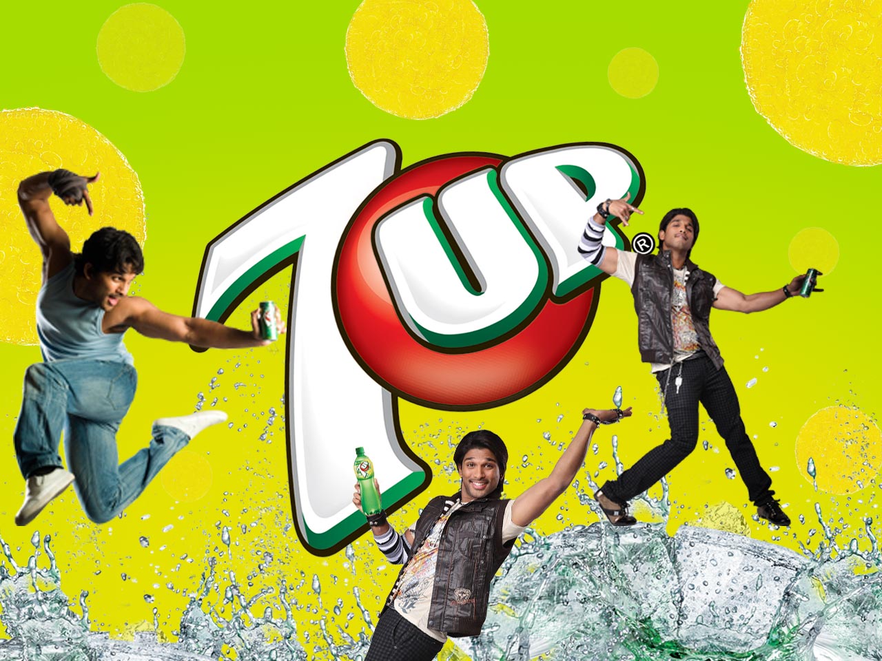 Allu Arjun New 7up Ad Wallpapers 2 | 100% Unseen Actress Models Tv ...