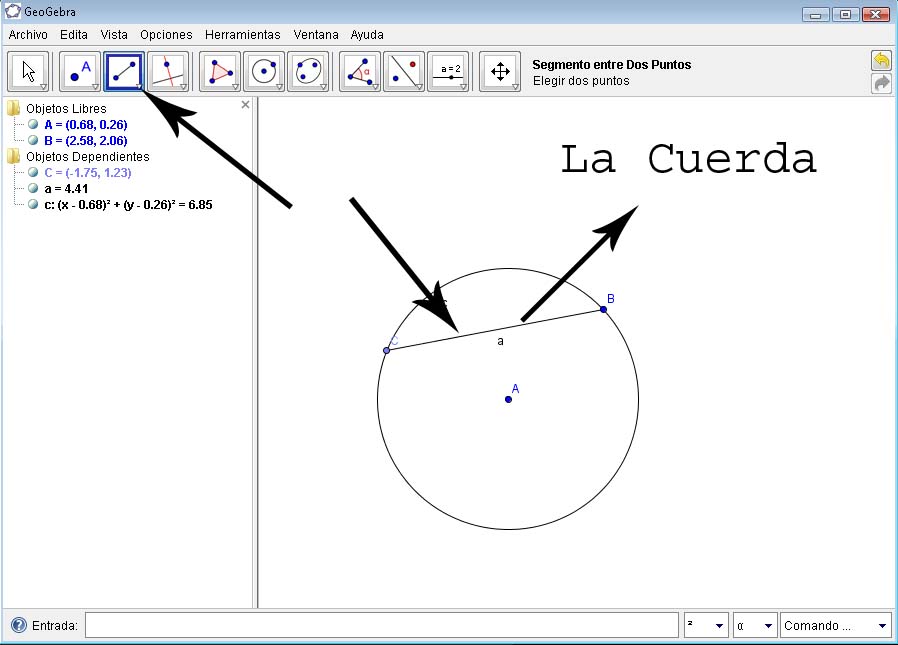 La Carpeta Virtual de Franco: La cuerda en la circunferencia