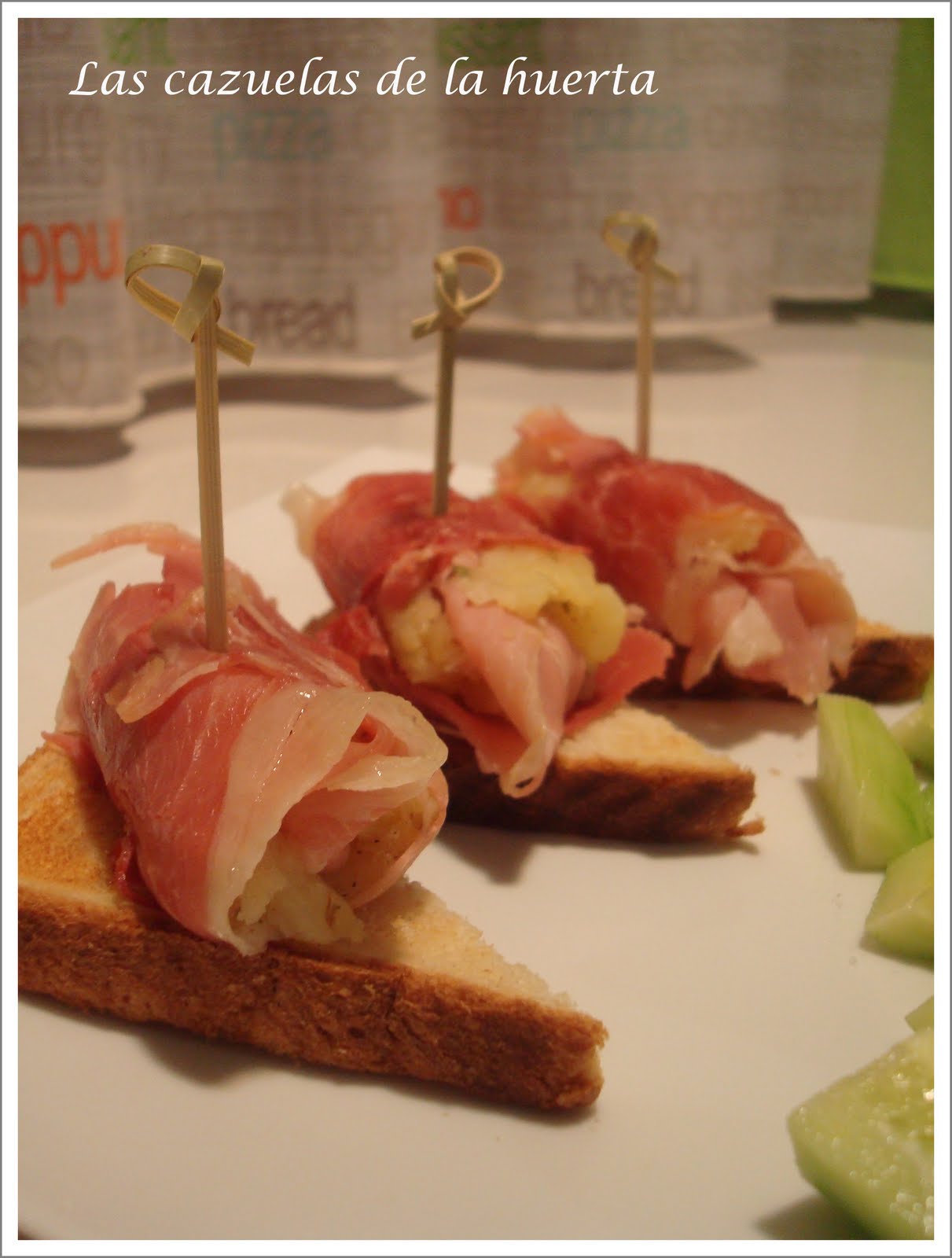 las cazuelas de la huerta: Pinchito de lacón