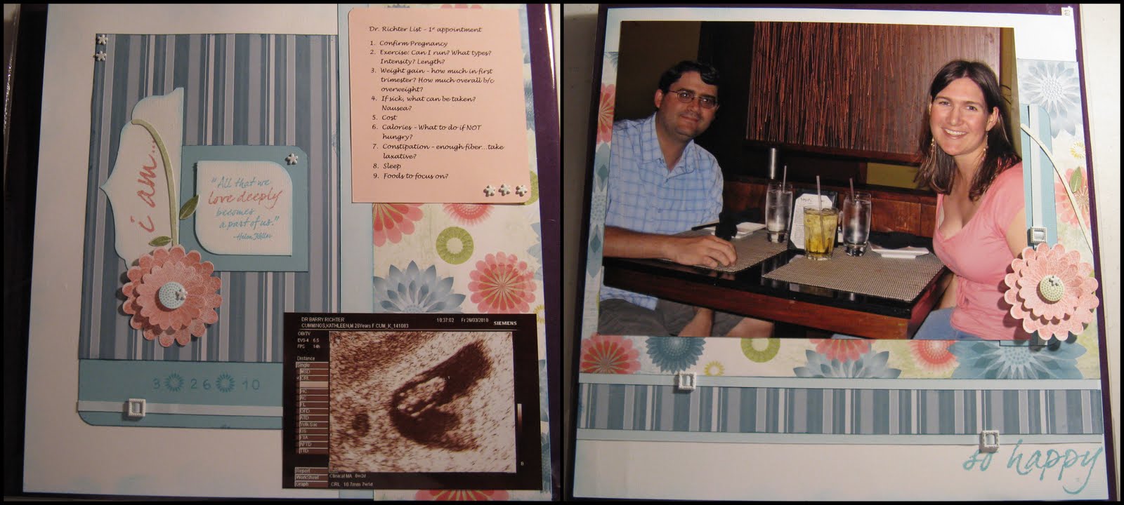 My Scrapbook Escape: First Ultrasound Appointment Layout