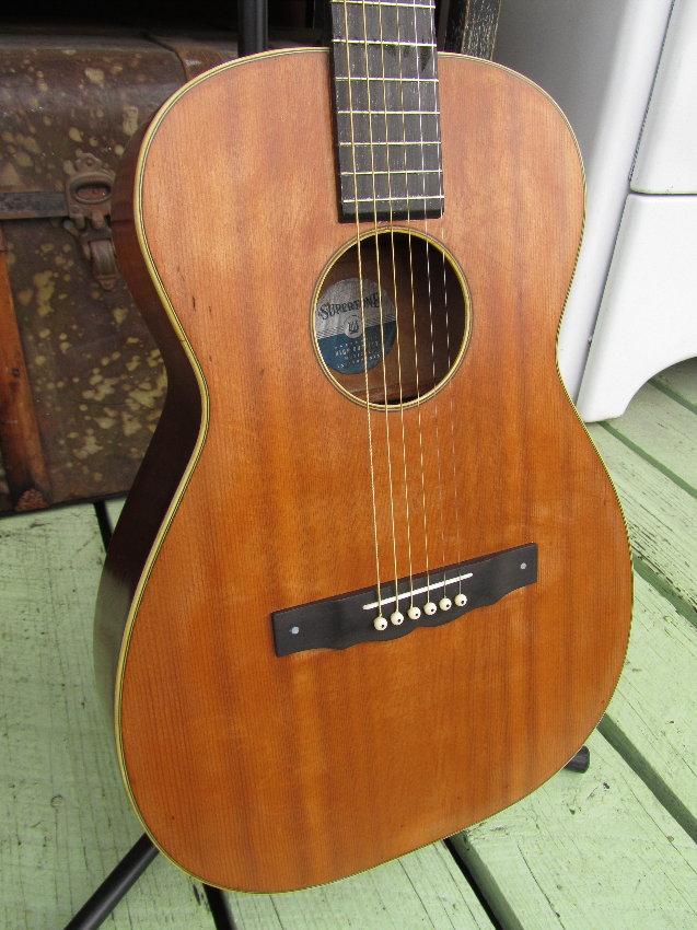 C 1938 Supertone By Harmony OO Guitar c-1938-supertone-by-harmony-oo-guitar