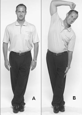 Stretching Tips and Guide: Standing side reach with legs crossed