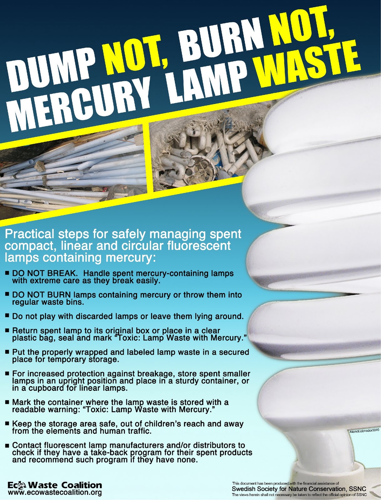 Break Not, Dump Not, Burn Not: EcoWaste Coalition Pushes for Safe ...