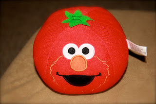 Life with Lucie & Ella: Giggling Elmo's Hot Tomato Game