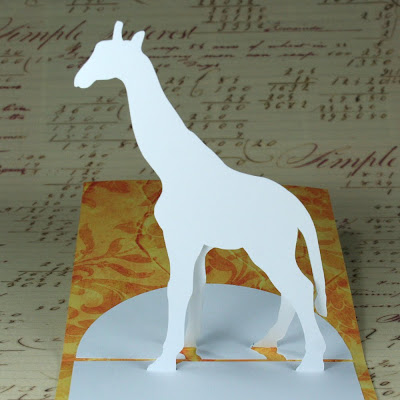 Molly Lee Cards: Giraffe Pop-Up Card completed!