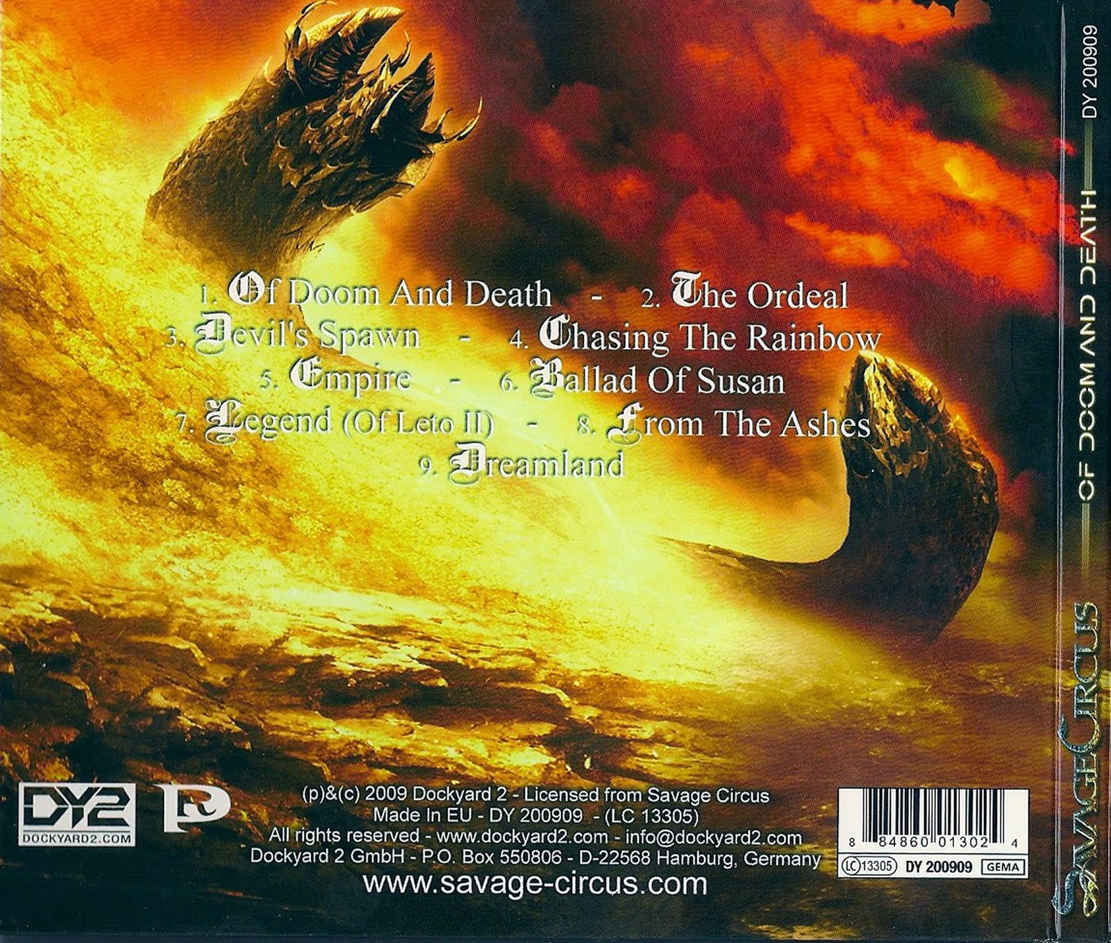 Musicalmente hablando: Savage Circus - Of Doom And Death (2009) [Germany]